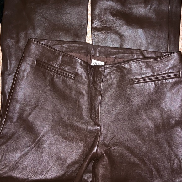 Cache | Pants & Jumpsuits | Leather Pants | Poshmark